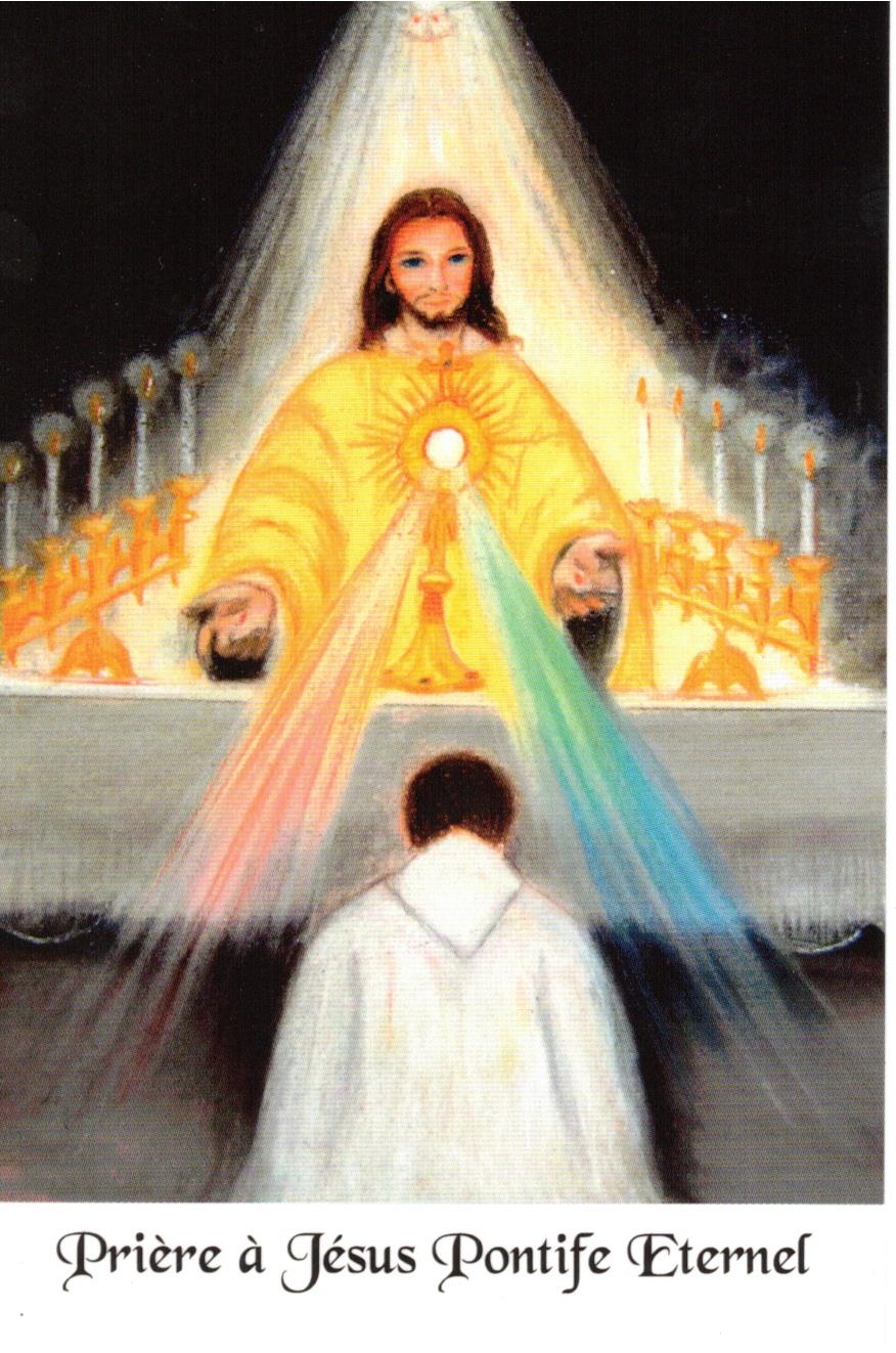 Carte N°26- Prière à Jésus Pontife Eternel – Éditions Saint Jean